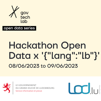 Hackathon Open Data x '{"lang":"lb"}' - Portail Open Data