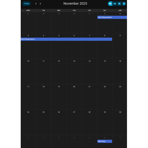 Home Assistant Calendar Integration - Portail Open Data